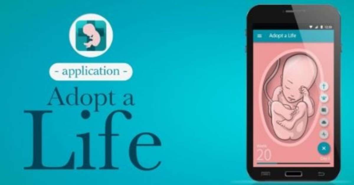 Una app provida para “adoptar” bebés “espirituales”