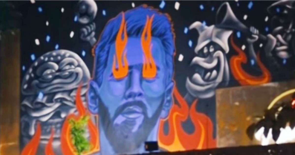 "San Lionel", el altar de Messi en el centro de la ciudad
