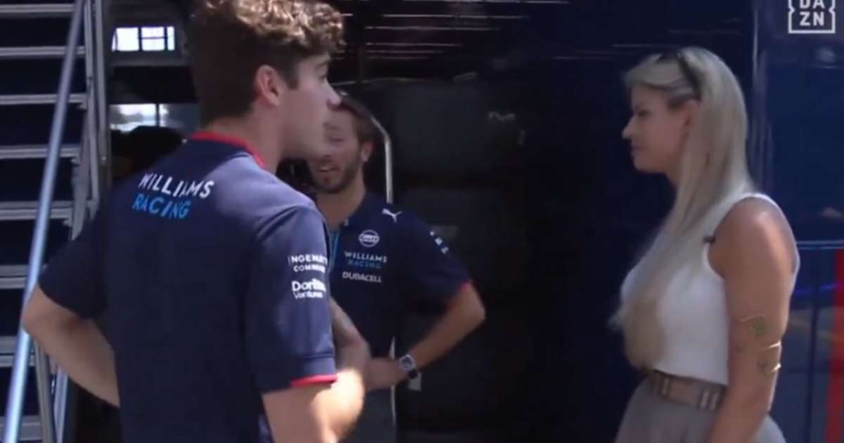 El viral momento entre Colapinto y una periodista en la F1