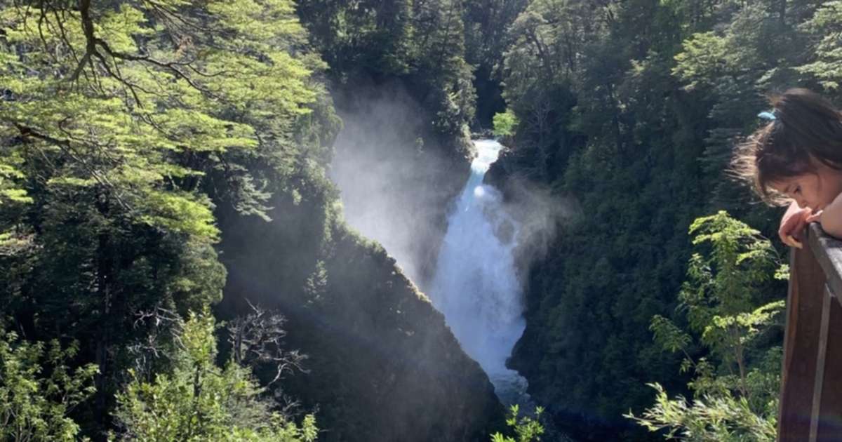 Cascada Chachín: un imponente salto de agua en el Parque Nacional Lanín
