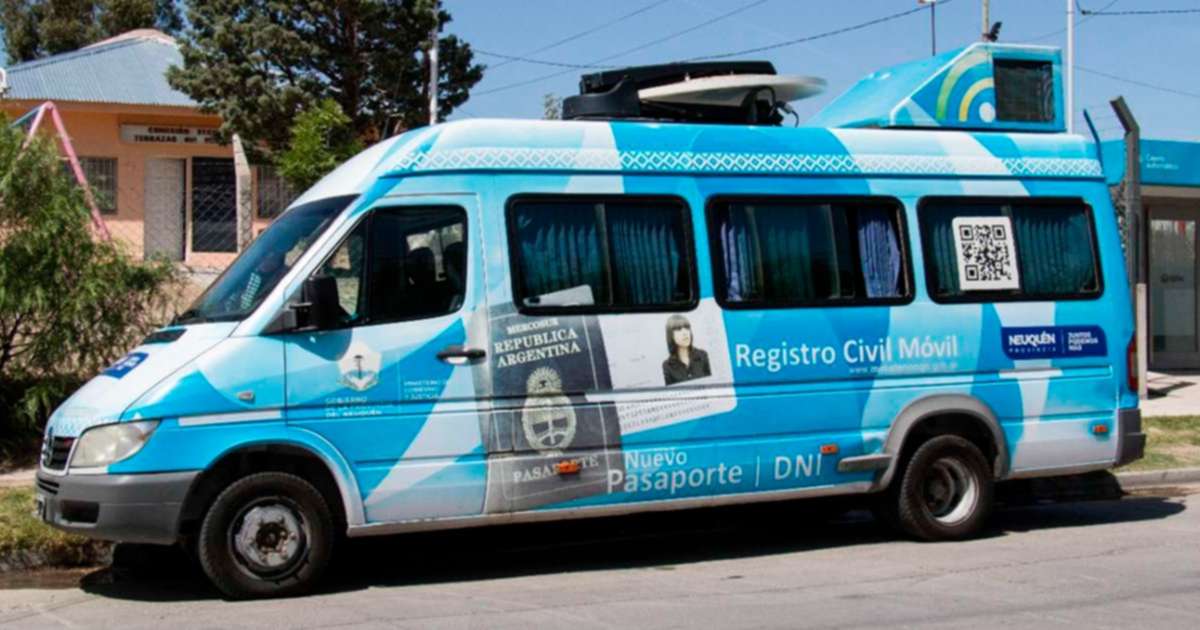El Registro Civil Móvil inicia un recorrido por la provincia de Neuquén
