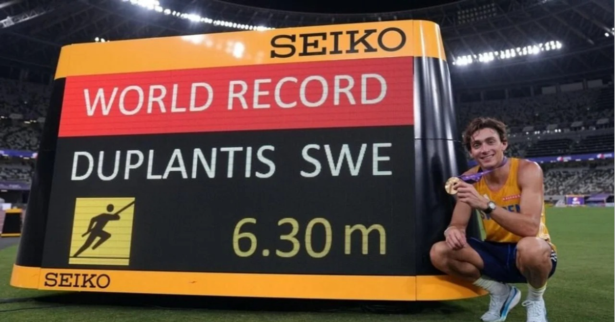 Duplantis hace historia: tricampeón mundial y récord mundial de salto ...